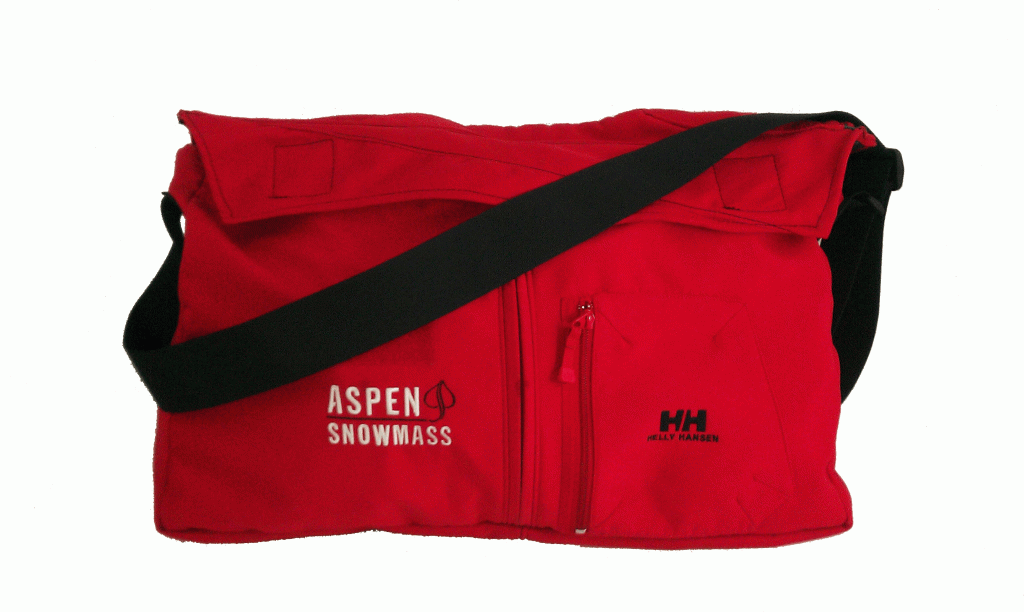 aspen messenger bag front - Ecologic Designs